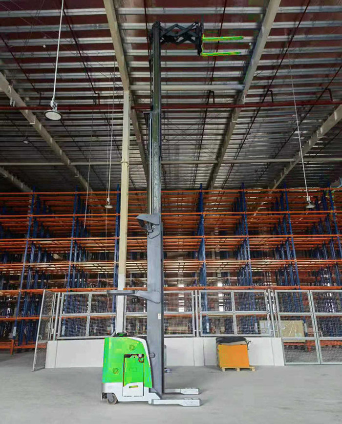 China Standing Type Double Deep Reach Truck Scissors Forklift ...