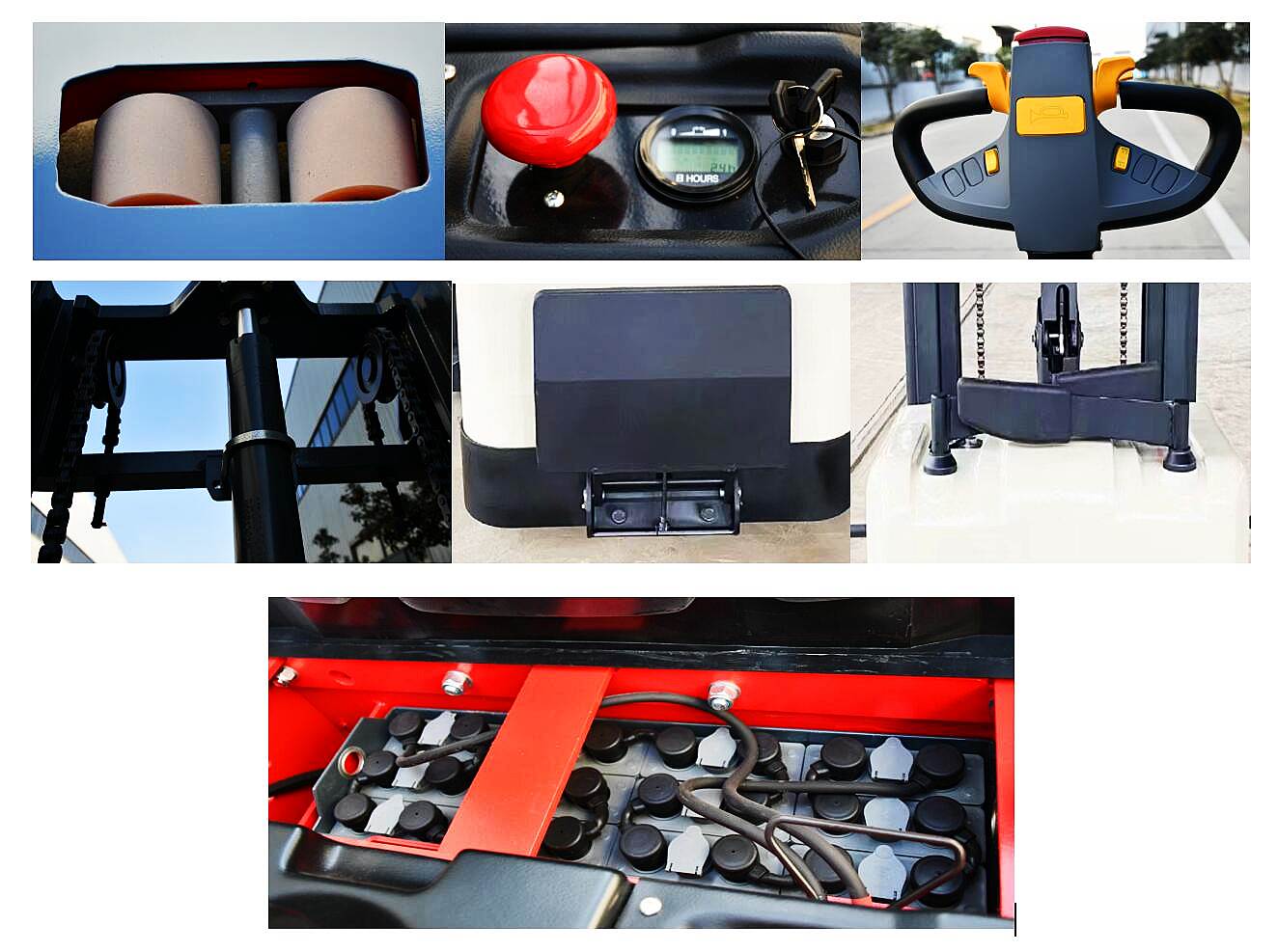 China Standing Type Electric Battery Powered Pallet Stacker ...